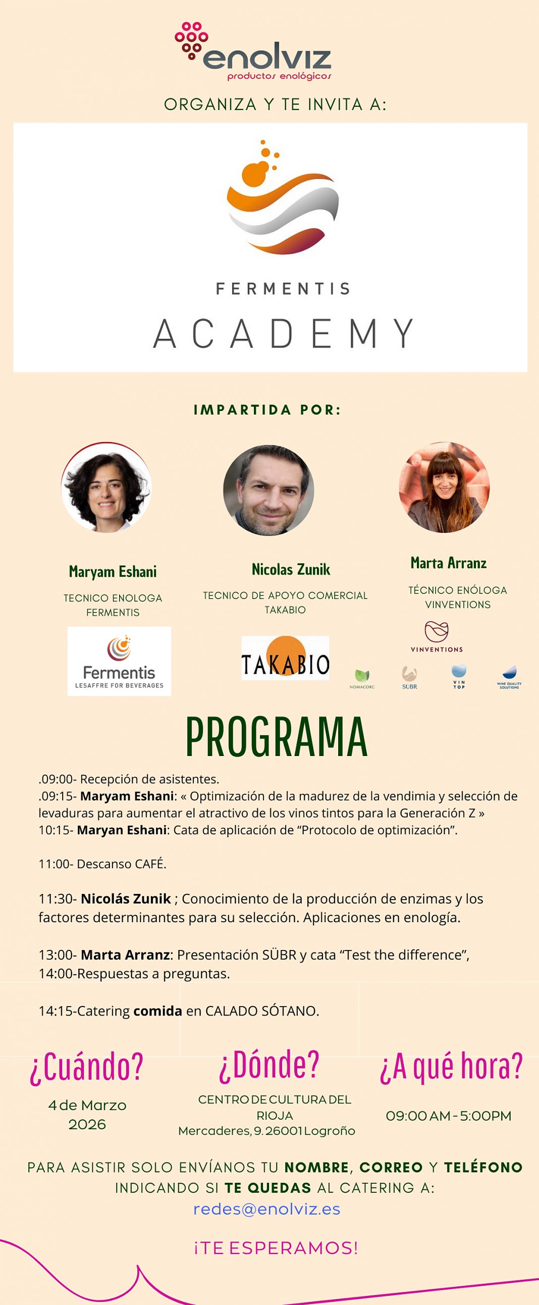 La jornada 'Fermentis Academy' de Enolviz se celebra con éxito en el ...